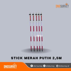 Jual Pole Stick Stik Jalon Survey 2.5 meter merah putih Best - Kab ...