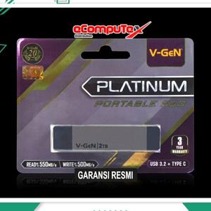 Jual SSD PORTABLE V-GEN / VGEN PLATINUM 1TB 2TB USB 3.2 Type C - ORI ...