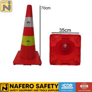 Jual TRAFFIC CONE RUBBER / KERUCUT 70 CM LEGION BASE ORANGE - Kab ...