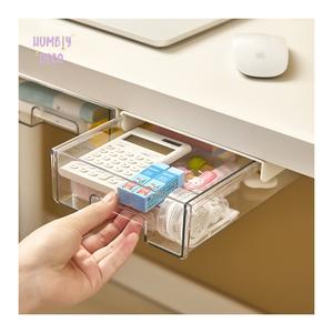 Jual Korean Minimalist Under Desk Extra Drawer Storage Organizer ...