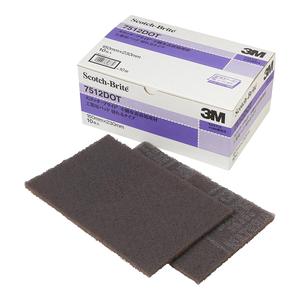 Jual 3M 7512 DOT Scotch-Brite Industrial Hand Pad Cuttable #1200 Red ...