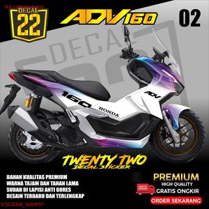 Jual (PREMIUM) DECAL STIKER FULLBODY MOTOR HONDA ADV 160 DESAIN BARU 02 ...