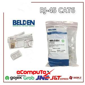 Jual KONEKTOR UTP RJ45 BELDEN CAT6 ORIGINAL CONNECTOR RJ 45 CAT 6 ...