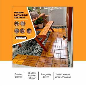 Jual Produk terlaris Lantai kayu outdoor ubin decking garden tile ...