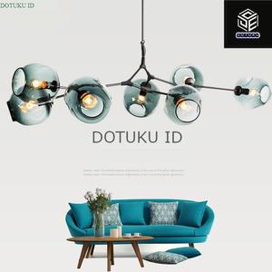 Jual Lampu Gantung Chandelier 3 Warna Desain Ranting Pohon - Jelas, 5 ...