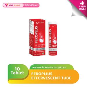 Jual Feroplus Effervescent Tube Memenuhi Kebutuhan Zat Besi (10 Tablet ...