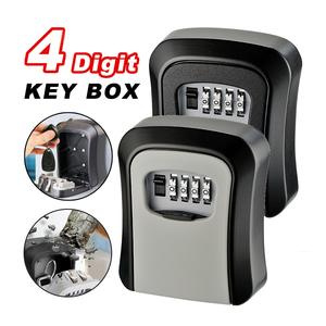 Jual Key Safe Box Outdoor 4 Digit Wall Mount Lock Kotak Kunci Dinding ...