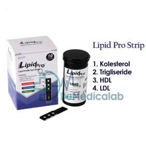 Jual Test Strip Lipid Pro Isi 10 Strip Lipidpro Lipidpro Lipid Pro ...