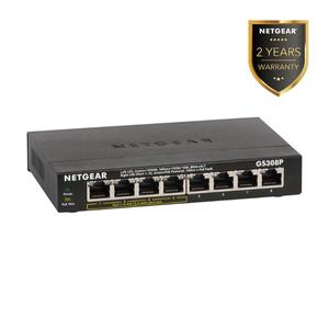 Jual Netgear GS308P 8-Port Gigabit Ethernet Unmanaged POE Desktop ...