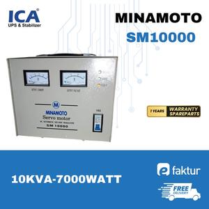 Jual STABILIZER MINAMOTO SM-10000 SM10000 10000VA SERVOMOTOR GARANSI ...