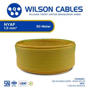 Promo NYAF 1.5 mm2 50 Meter - Kabel Tembaga Serabut Wilson Cables ...