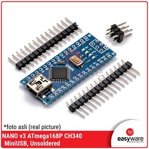 Jual NANO V3 ATmega168P CH340 Arduino Nano Compatible Nano ATmega168 ...