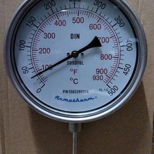 Jual Termometer gauge 6" inch Armatherm 0-500 °C/ °F full SS Ori ...