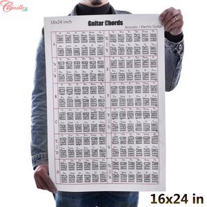 Jual Guitar Chord Chart Graphic Sticker Wall Pictures Fingering - Kota ...
