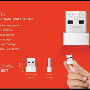 Jual USB Adapter WiFi Mercusys MW150US Nano 150Mbps Wireless Original ...