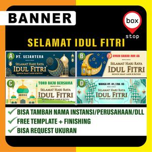 Jual Cetak Spanduk Banner Lebaran Idul Fitri - 3x1m - Jakarta Barat ...