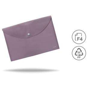 Jual Bantex Map Kancing Plastik Folio F4 Amplop Dokumen Lilac - Kota ...
