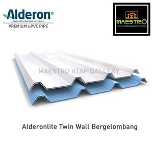 Jual Atap uPVC Alderon Alderonlite Twin Wall Bergelombang Termurah ...