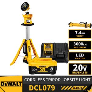 Jual DEWALT DCL079 Cordless Tripod Jobsite Light 20V Lithium Power ...