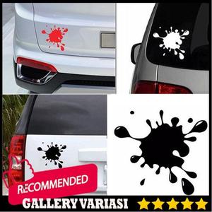 Jual Stiker Kaca Body Mobil Unik Lucu Cutting Sticker Splash Liquid ...