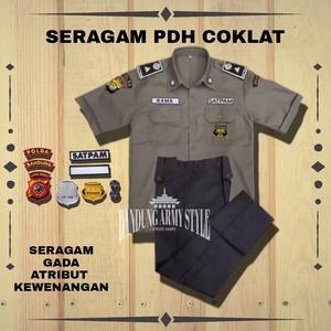 Jual Best! Seragam Pdh Security/ Pdh Coklat /Pdh Cream/ Seragam ...