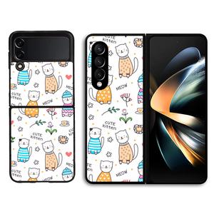 Jual Casing Casing Samsung Galaxy Z Flip Fold 3 4 5G Cute Meow FLF0312 ...