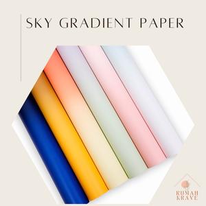 Jual RUMAH KRAVE - Sky Gradient Wrapping Paper Kertas Buket Bunga ...