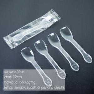Jual plastik bening sendok dessert pudding 10pcs pack individual ...
