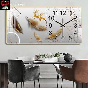 Jual Jam Dinding Lukisan Dekoratif Dengan Gambar Bentuk Kotak Jam ...