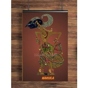 Jual Poster Wayang Kulit Nakula Hiasan Dinding - NAKULA, 30X40CM - Kab ...