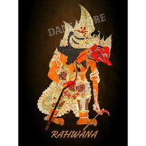 Jual Poster Wayang Rahwana Wayang Kulit Jawa Untuk Hiasan Dinding ...