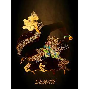 Jual Poster Wayang Kulit Semar Hiasan Dinding W02 - SMR10, 15X20CM ...