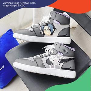 Jual Sepatu Pria Sneakers Anime Naruto Running Uchiha Sasuke Cosplay ...