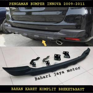 Jual TERBARU Pengaman bumper Innova 2009-2011 bahan karet warna hitam ...