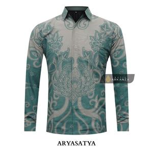 Jual BATIK ARKANZA Motif ARYASATYA Kemeja Batik Pria Lengan Panjang - PANJANG, S - Kab ...