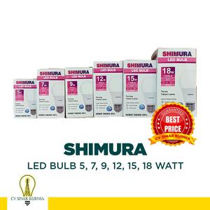 Jual GROSIR Lampu Bohlam LED SHIMURA 5W / 7W / 9W / 12W / 15W / 18W ...
