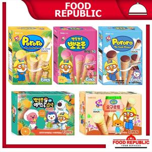 Jual PORORO ICE CONE SNACK ISI 6 PC BINGBING WAFER SNACK ES CREAM HALAL ...