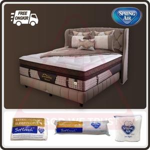Jual Spring Air Diamond 100 120 160 180 200 Full Set Fullset Springbed ...