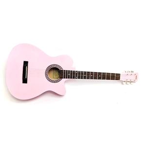 Jual Gitar Akustik Merk Yamaha Warna Pink Moldel Coak Senar String Buat ...