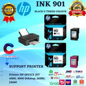 Jual Tinta Printer HP Ink 901 Black & TRI-Colour Original cartridge ...