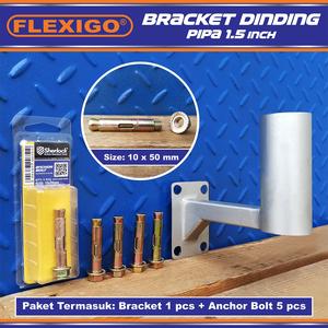 Jual Bracket Dinding Tembok Serba Guna (Pipa Besi 1.5 inch dan Angkur ...