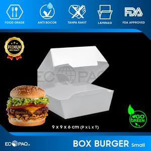 Jual Box Burger - Kotak Burger - Dus Burger - PUTIH-S (50 pcs) - Kota ...