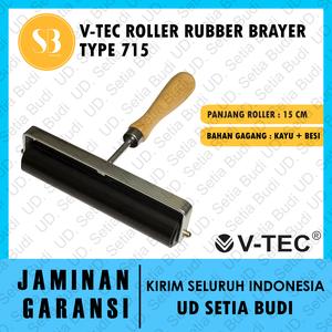 Jual V-TEC Roller Rubber Brayer Besi 15cm Type 715 / Roll Lukis - Kota ...