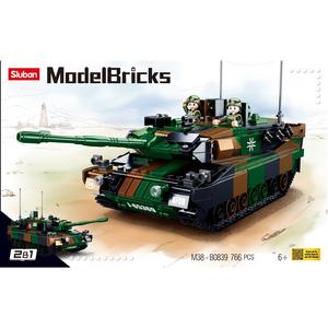 Jual Sluban - Mainan Balok Susun Bricks Tank Leopard 2A5 2in1 M38-B0839 ...
