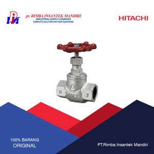 Jual Globe valve stop kran steam uap 1 1/4" inch Screw end HITACHI ...