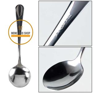 Jual Sendok Makan Sup Soup Sop Gagang Panjang Stainless Tebal Polos ...