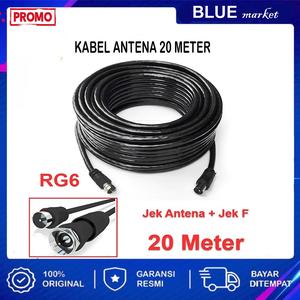 Jual Kabel Antena RG6 20 Meter Lengkap Free jack+konektor /Antenna Coaxial - Kota Surabaya ...