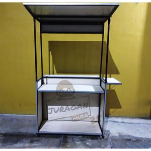 Jual Gerobak Lipat / Booth Portable Versi 2 + Roda - 60x40 - Jakarta ...