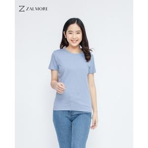 Promo Zalmore Basic Women Oneck T-Shirt Premium Cotton - Kaos Wanita ...
