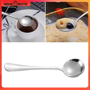 Jual Sendok Makan Sup Soup Sop Gagang Panjang Stainless Tebal Polos ...